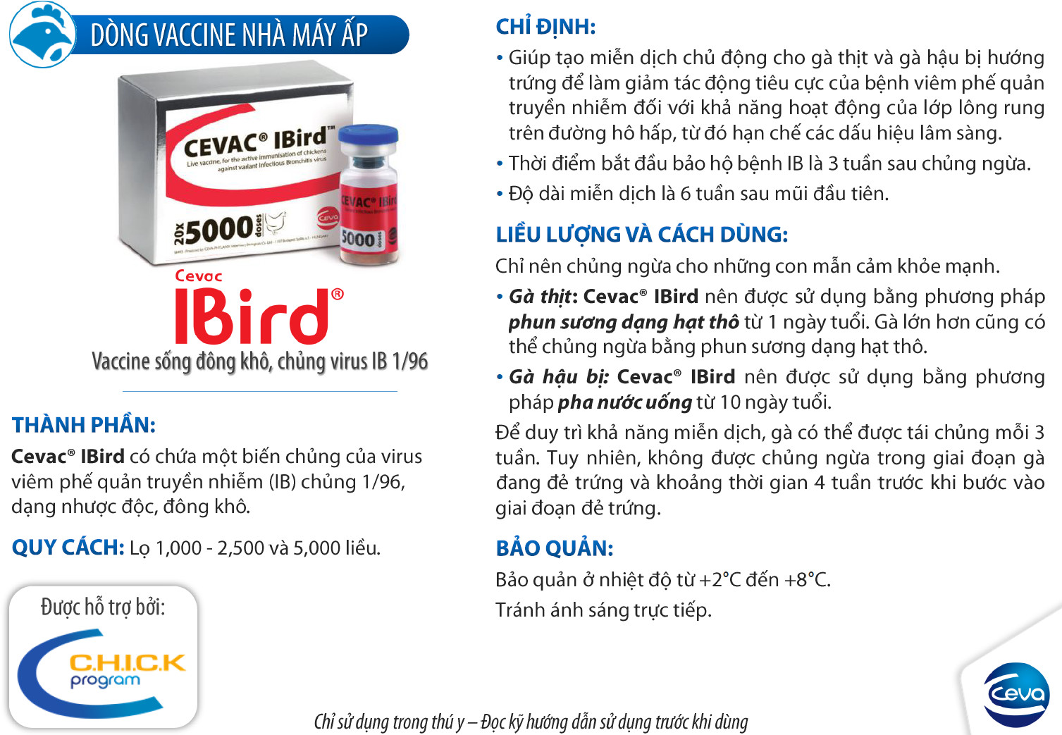 CEVAC IBIRD - tantiendanang.com